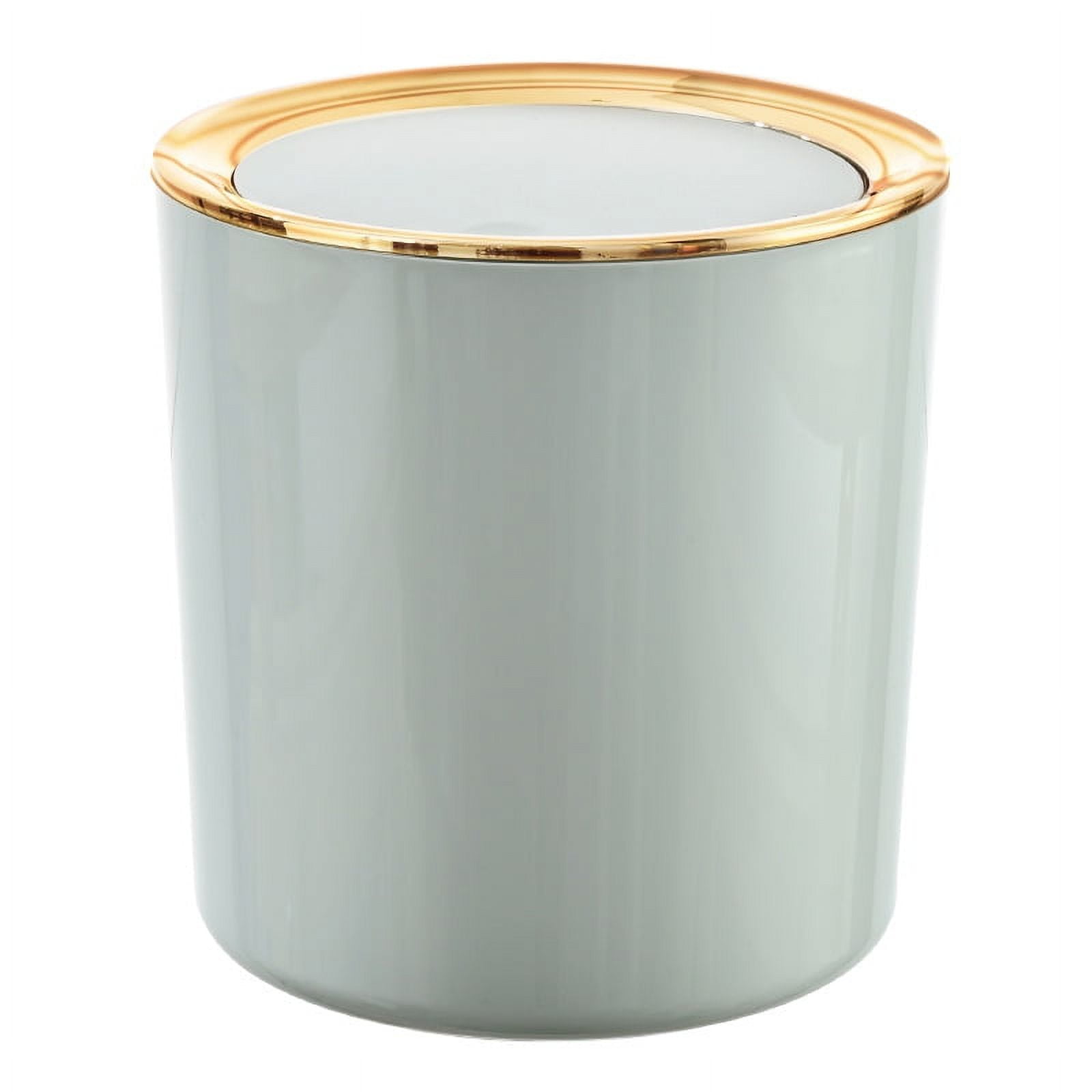 Push trash can, bathroom trash can, light green - Walmart.com