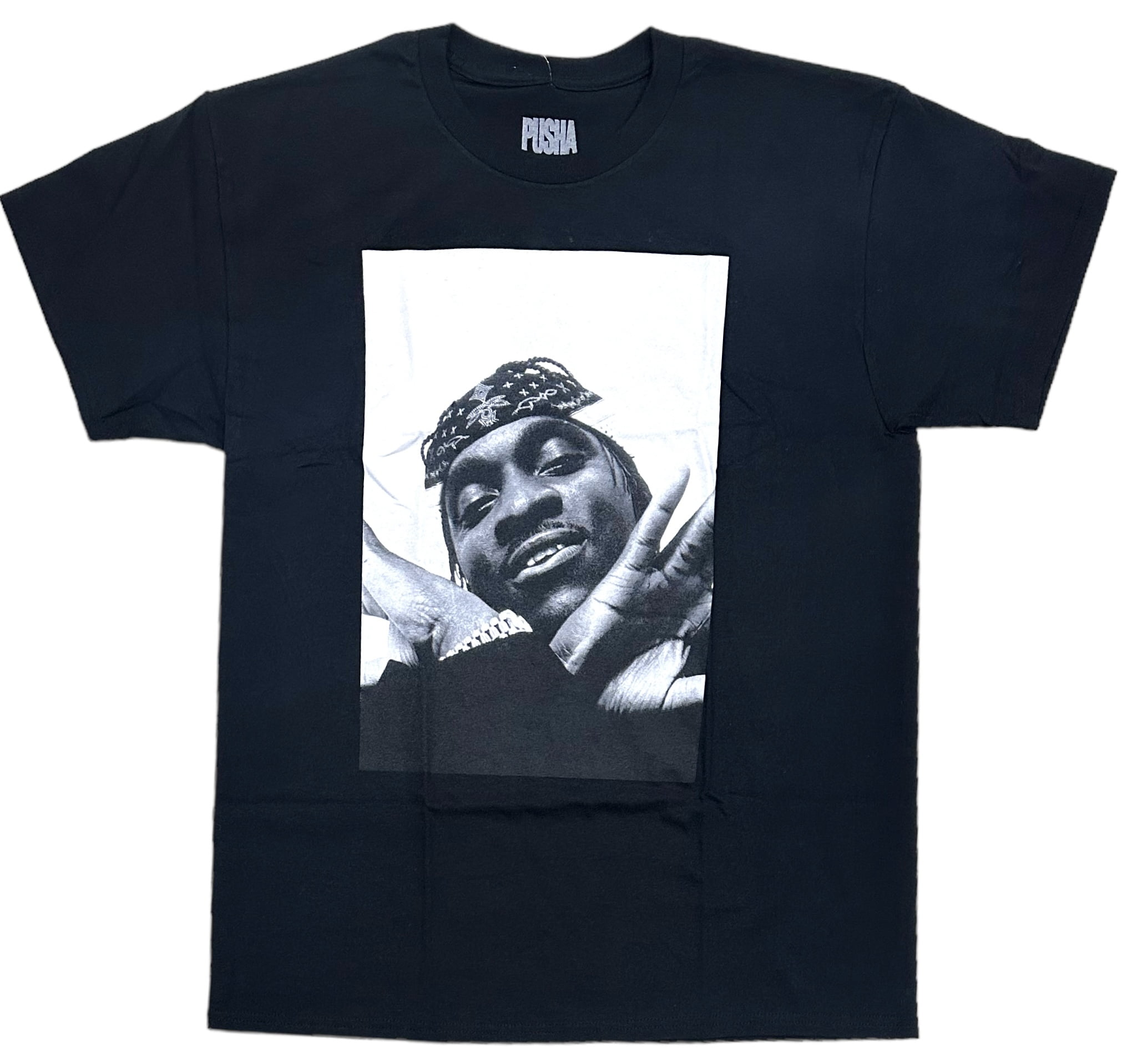 Pusha T Men's Officially Licensed Daytona Album Cover Photo Tee T-Shirt ...