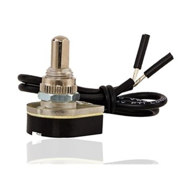 Pushbutton On-Off Spade Switch - Nickel - Walmart.com