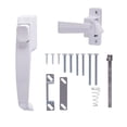 Pushbutton Storm & Screen Door Latch White Heavy-duty Zinc Weather ...