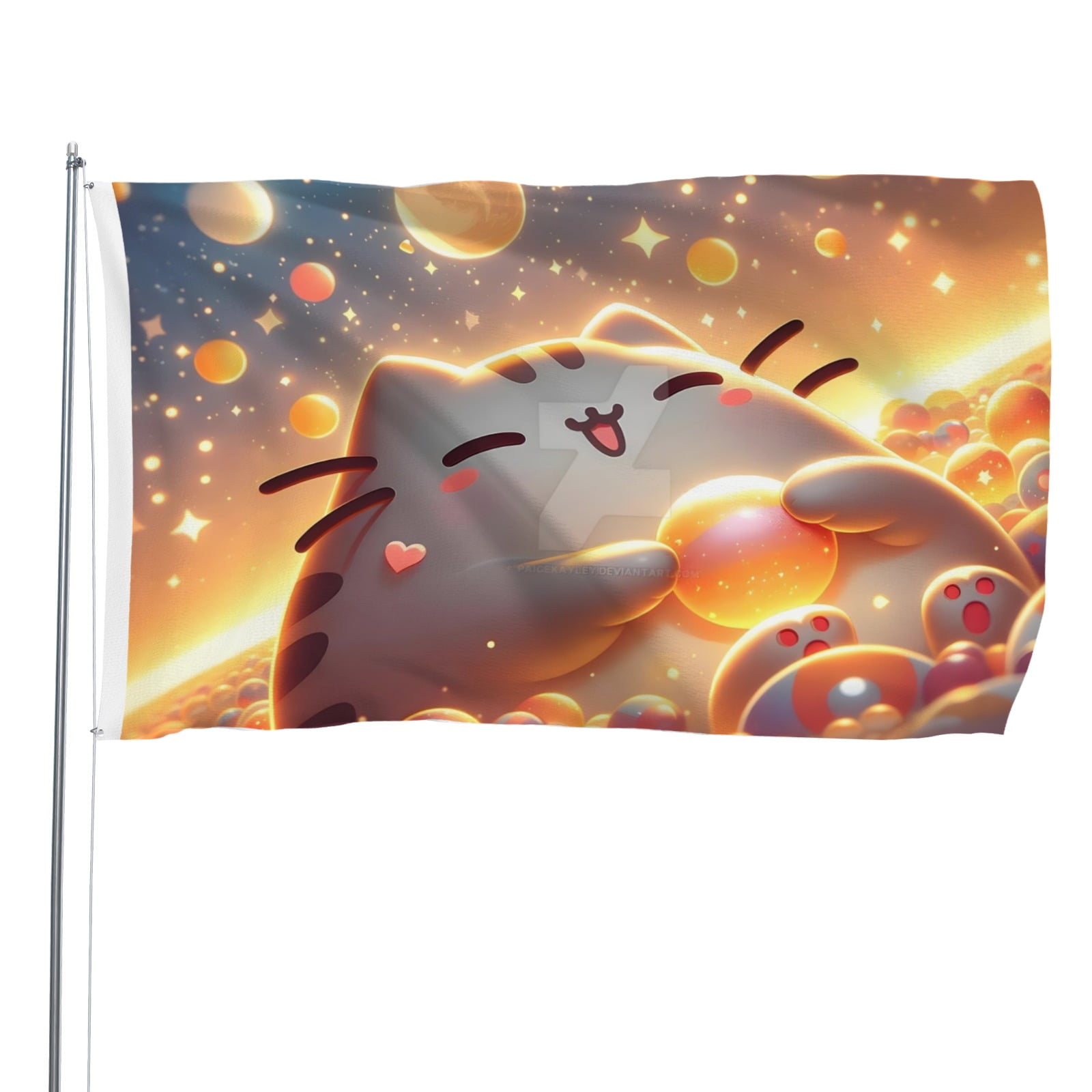 Pusheen Cat-themed Printed Flag Perfect gift for fans, friends, and ...