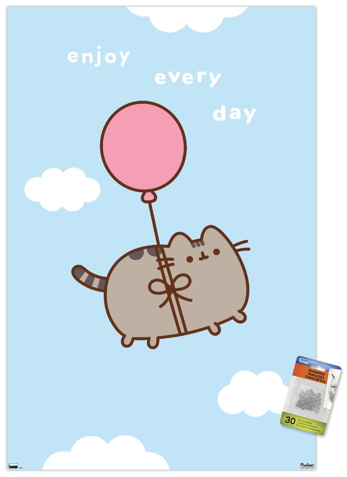 Pusheen - Enjoy Every Day Wall Poster with Push Pins, 22.375" x 34 ...