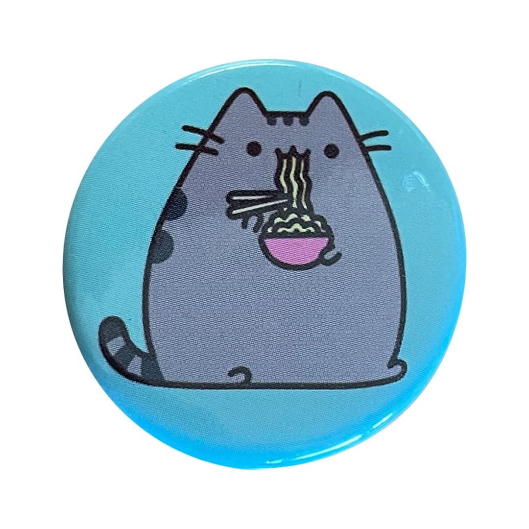 Pusheen Facebook Cat With Ramen 1 1/4″ Pin Hot Topic Exclusive ...