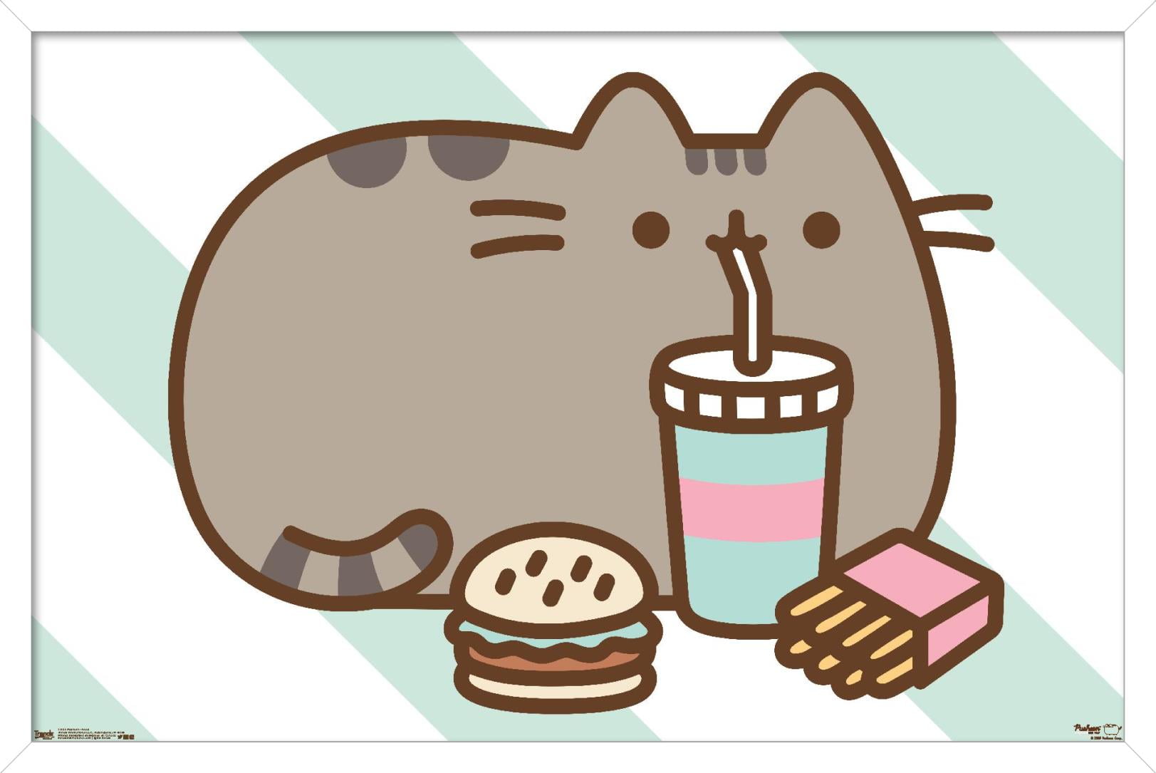 Pusheen - Food Wall Poster, 22.375" x 34", Framed - Walmart.com