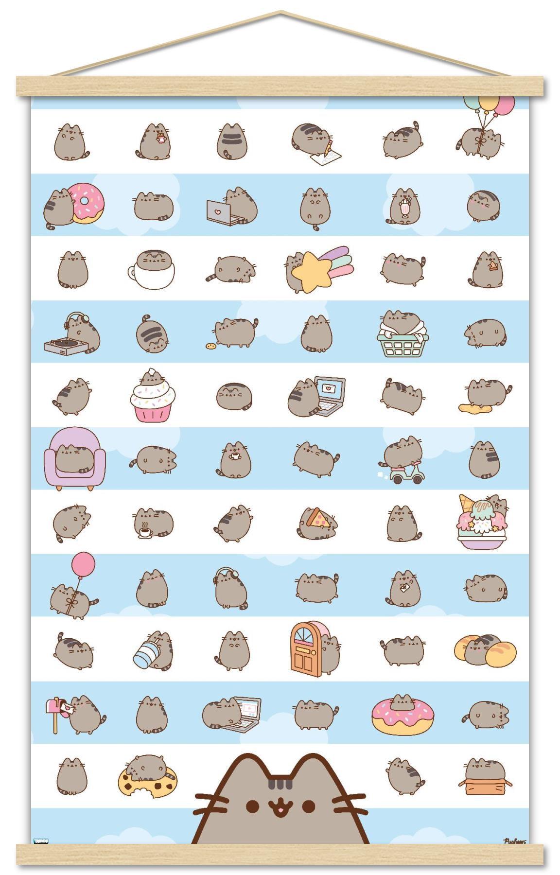 Pusheen - Grid Wall Poster with Magnetic Frame, 22.375" x 34" - Walmart.com