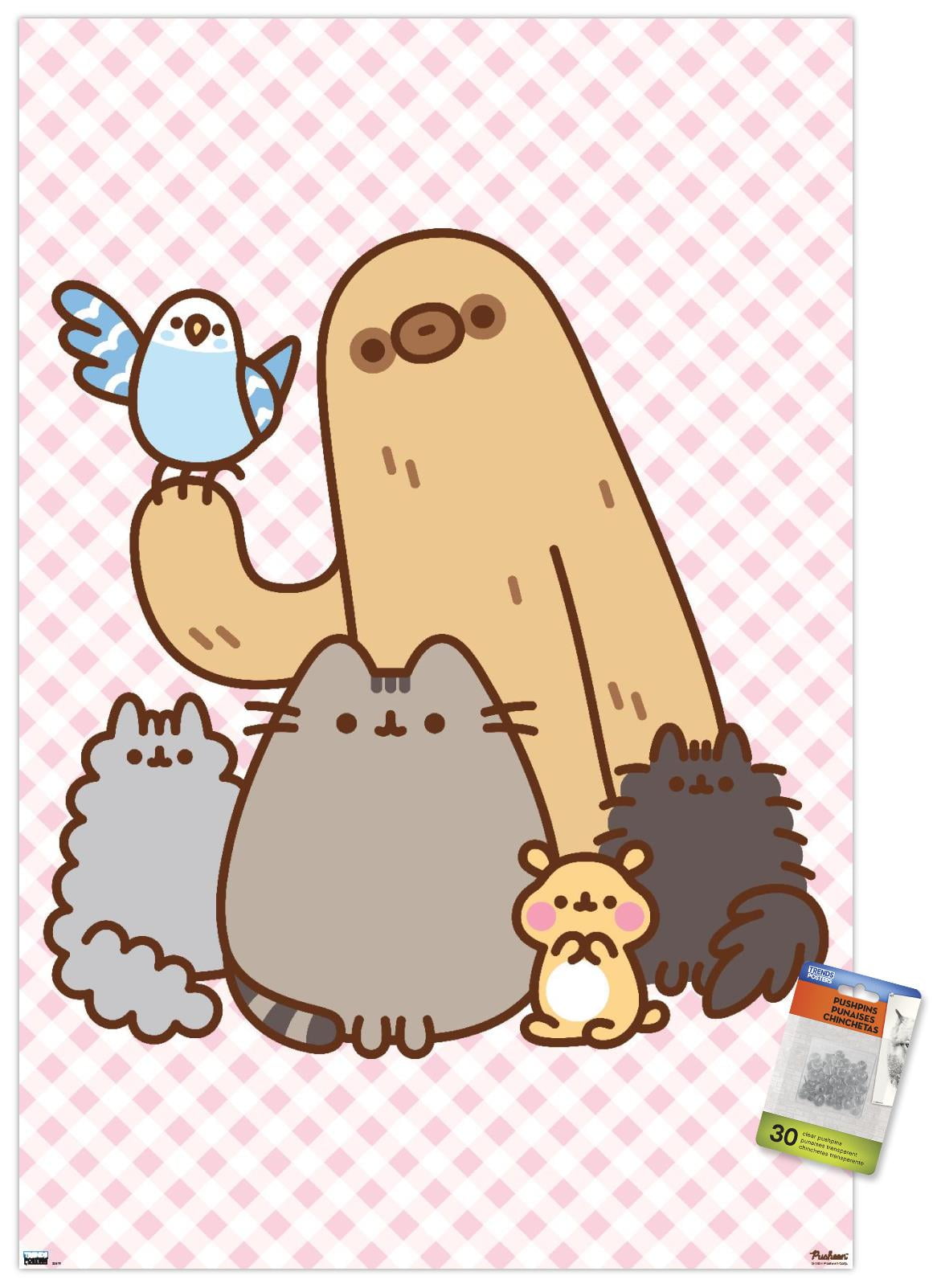 Pusheen - Group Wall Poster with Push Pins, 22.375" x 34" - Walmart.com