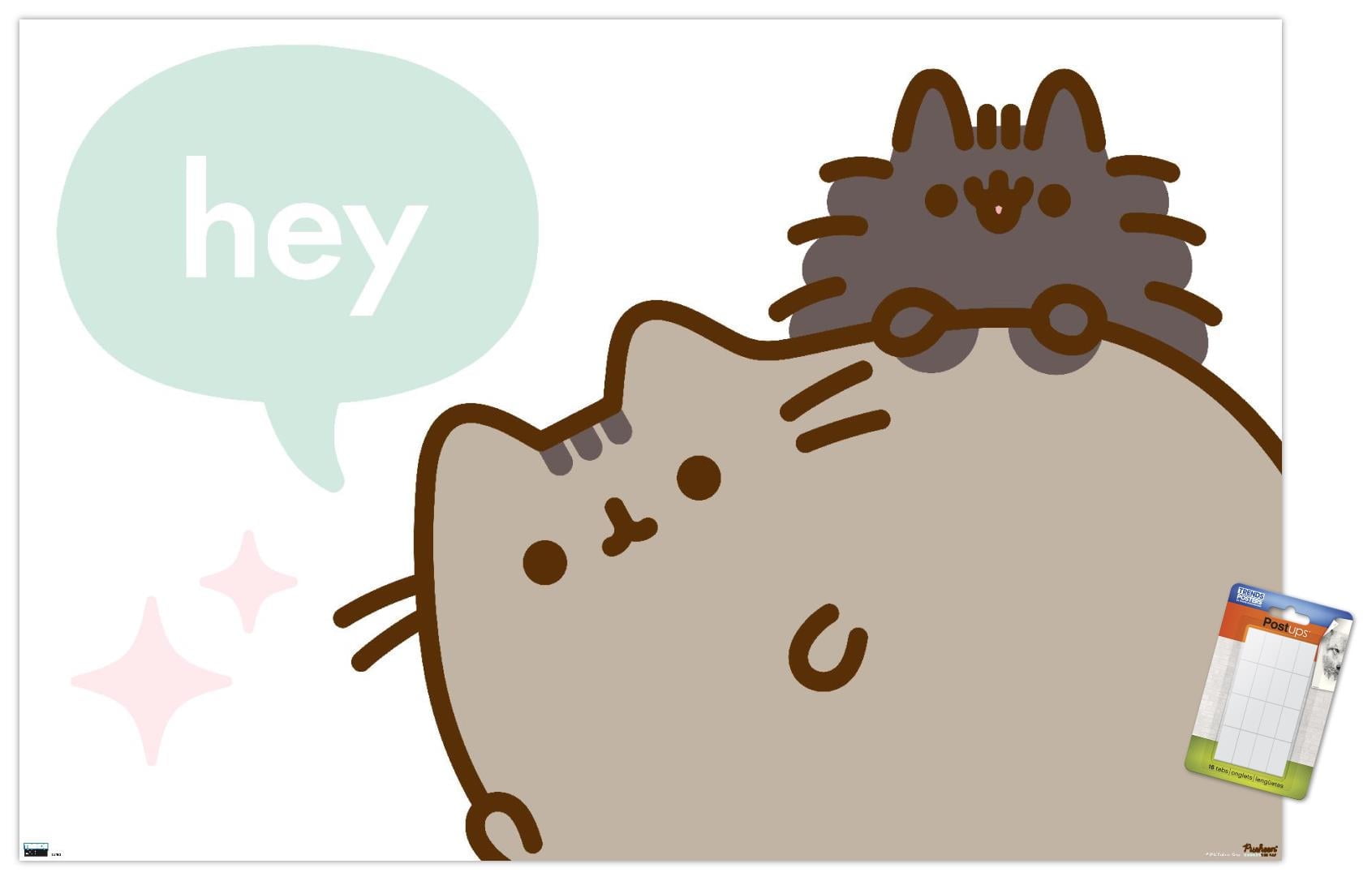 Pusheen - Hey Wall Poster, 22.375" x 34" - Walmart.com