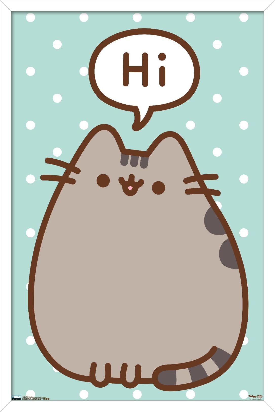 Pusheen - Hi Wall Poster, 14.725" x 22.375" Framed - Walmart.com