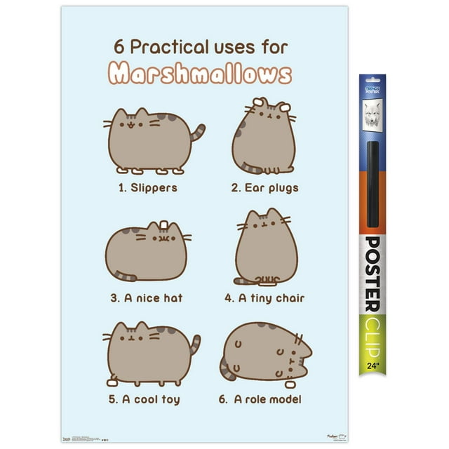 Pusheen - Marshmallow Wall Poster, 22.375" x 34" - Walmart.com