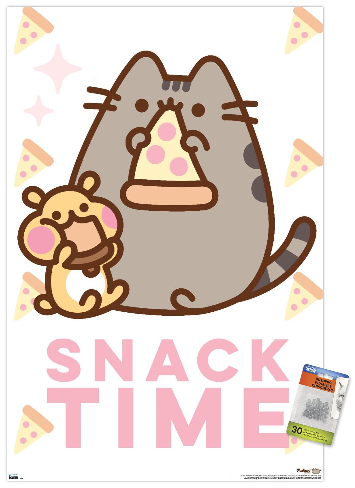 Pusheen - Snack Time Wall Poster with Push Pins, 22.375" x 34 ...