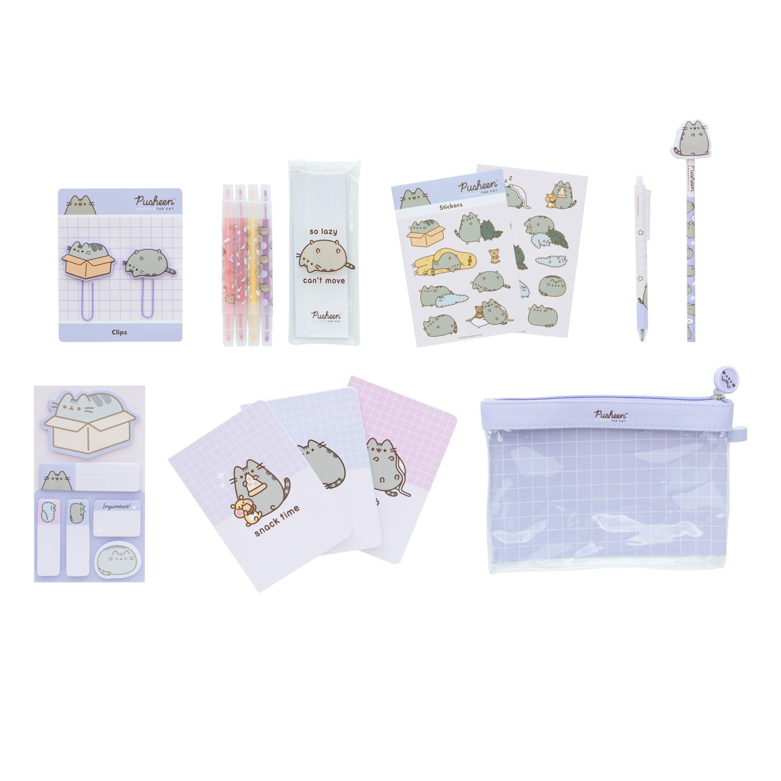 Pusheen Stationery Set | Pusheen Pencil Case With A6 Notebooks ...