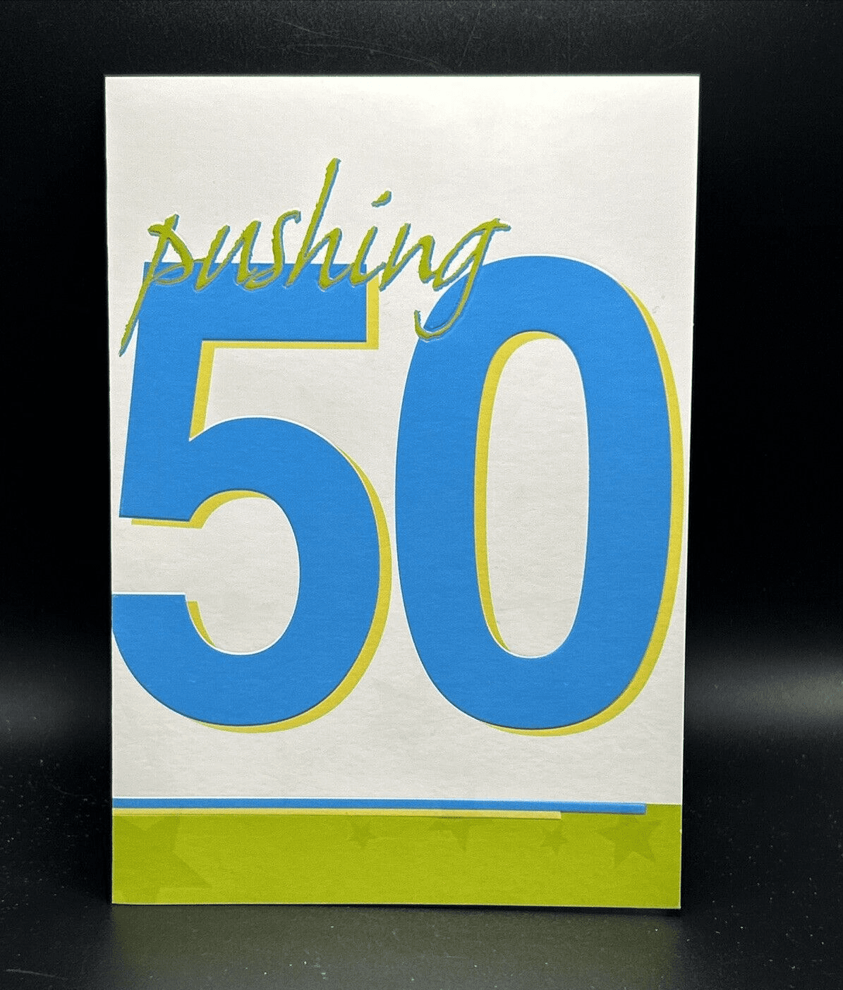 Pushing 50 Birthday Greeting Card w/Envelope - Walmart.com
