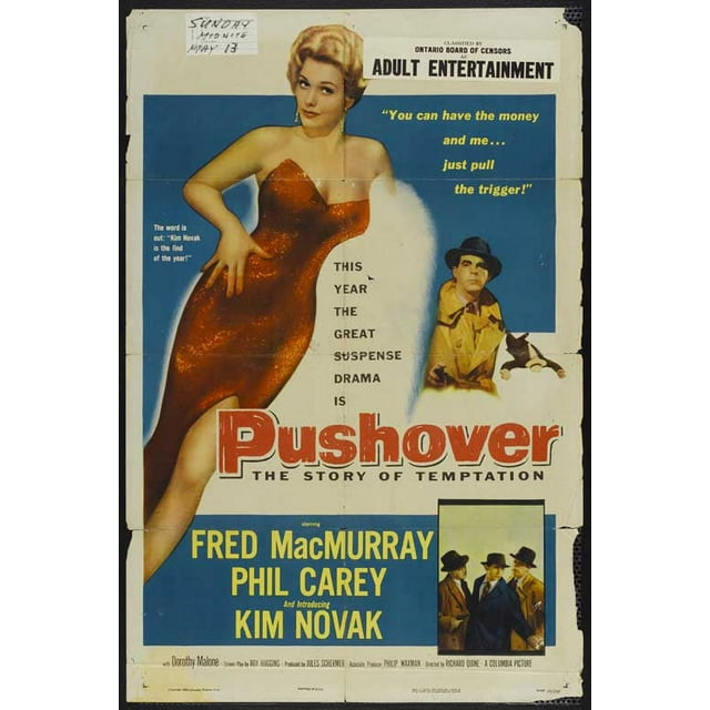 Pushover - movie POSTER (Style B) (27" x 40") (1954) - Walmart.com