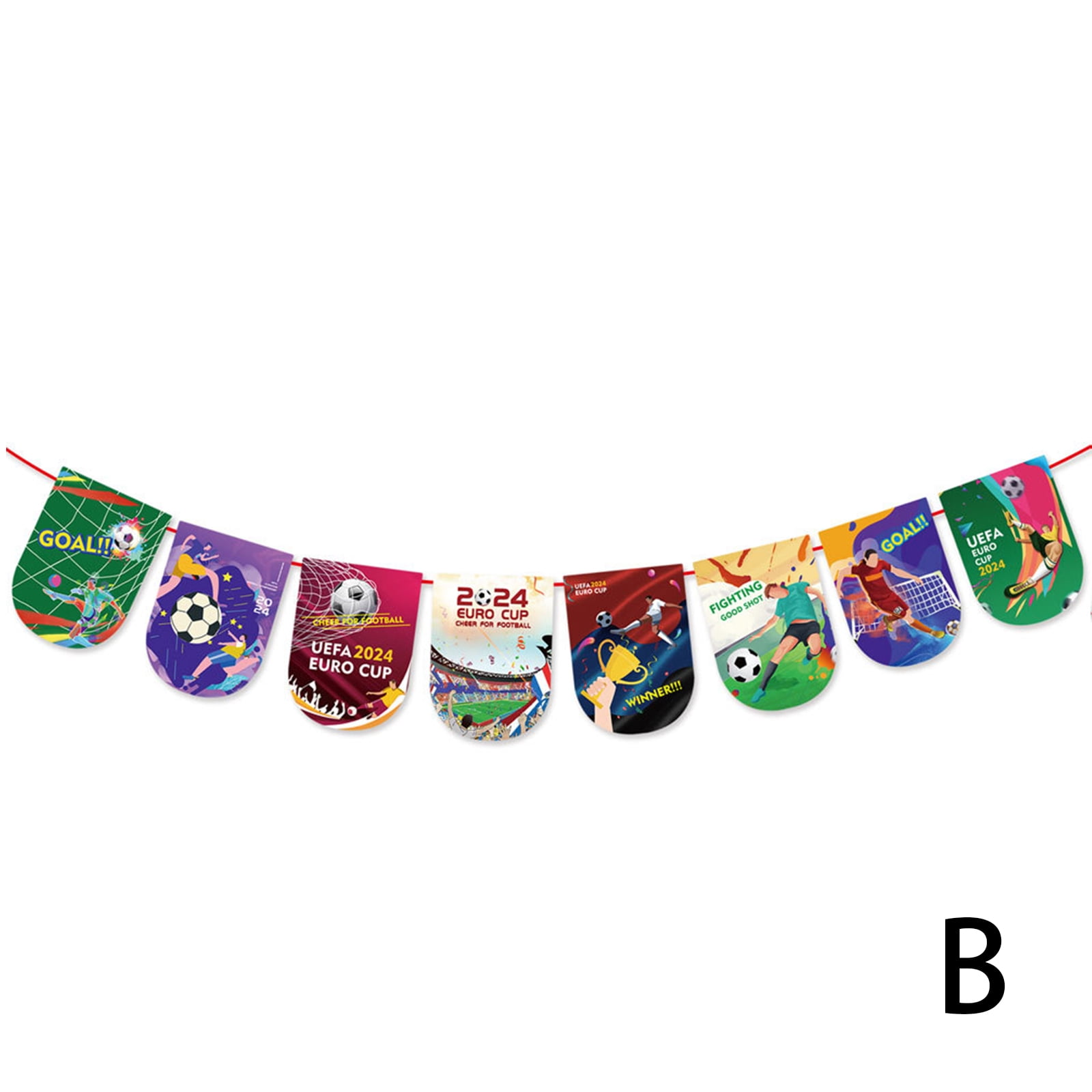 Pusili Euro 2024 Flags Banner Decorations, Europe Flags for Bar Club ...