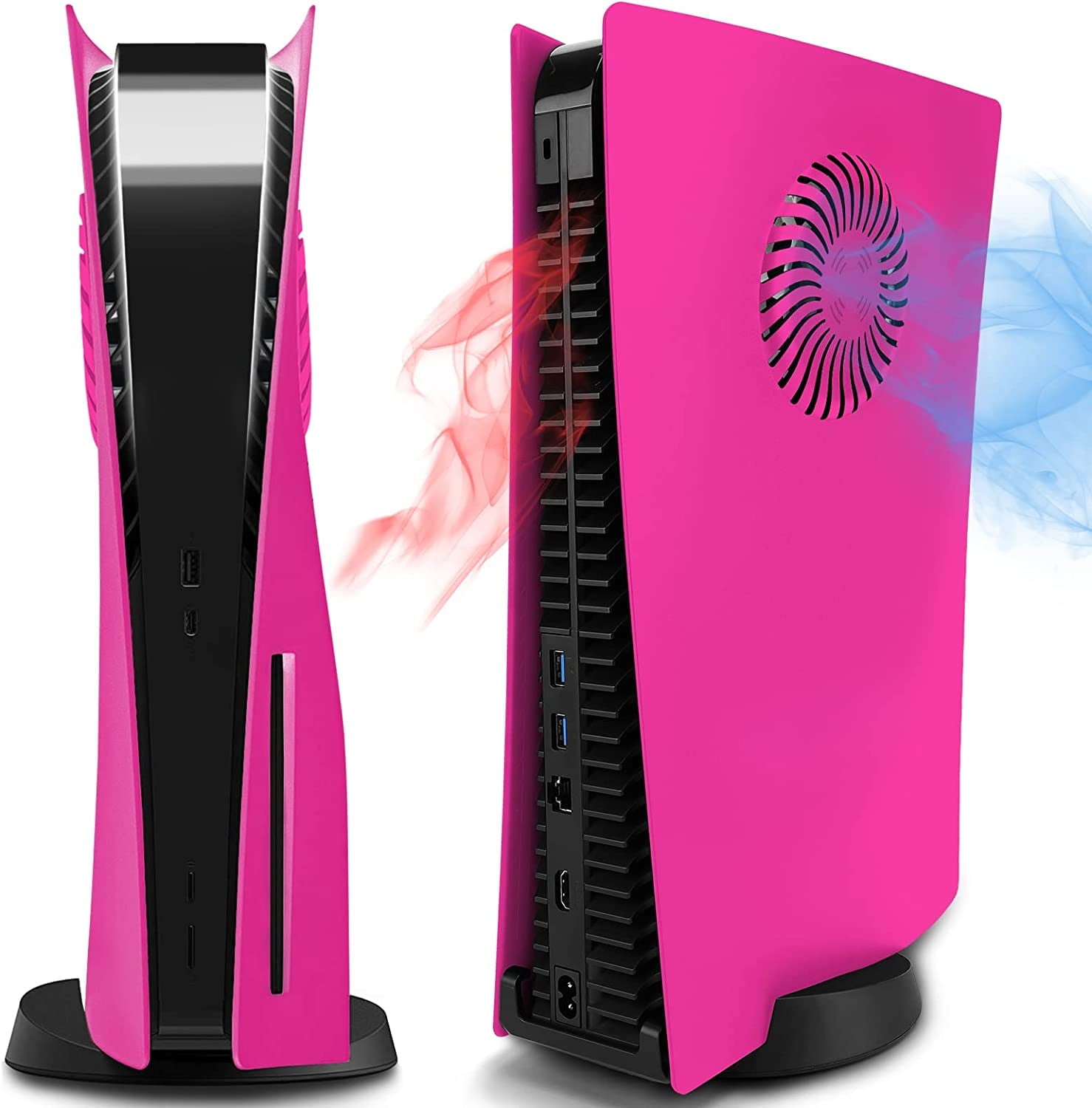 Pusili Face Plates for PS5 Disc Edition with Cooling Vent, Replacement ...