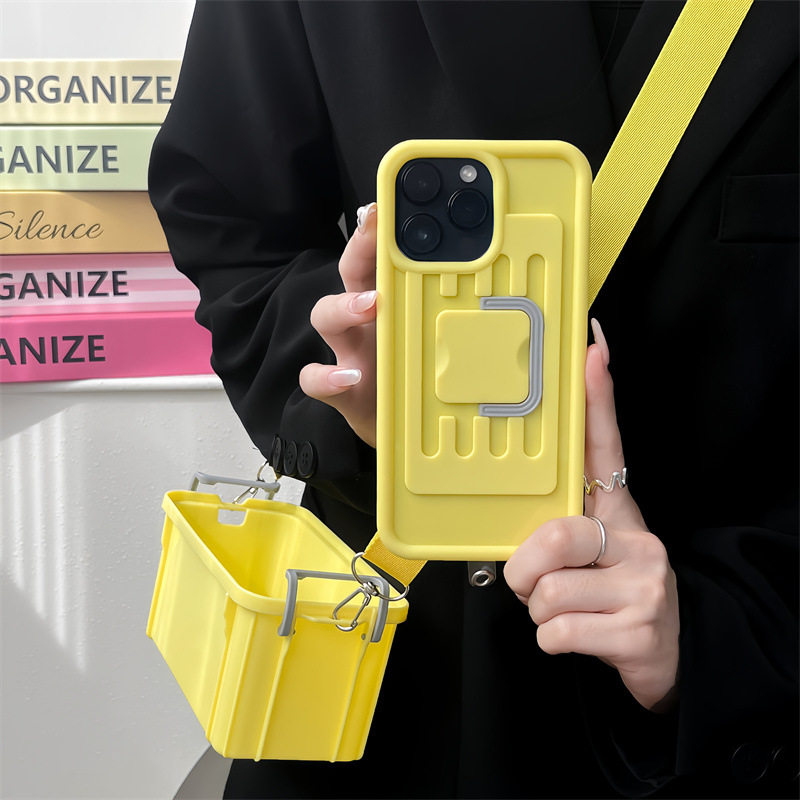 Pusili Funny Crossbody Box Case for iPhone 16 Pro Max/16Plus/16Pro/16 ...