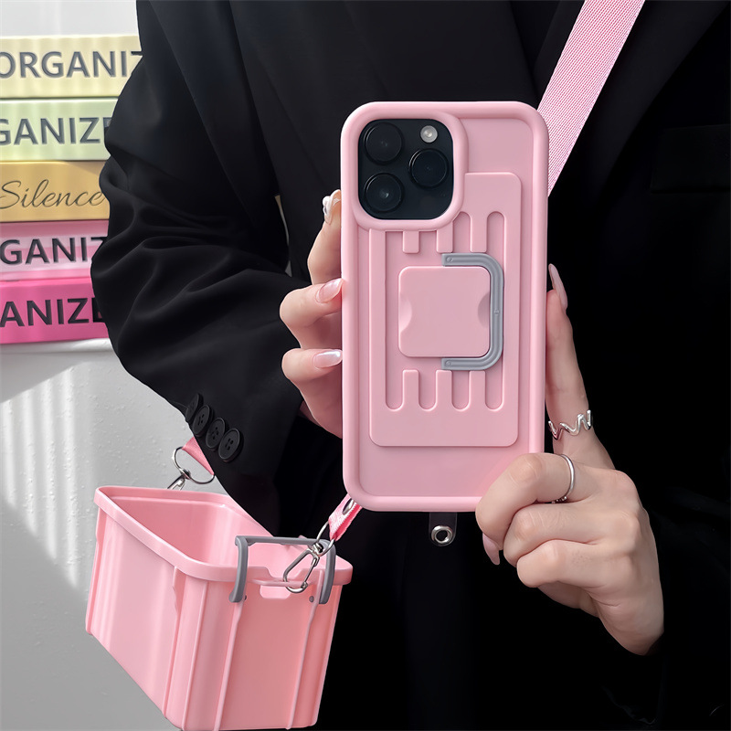 Pusili Funny Crossbody Box Case for iPhone 16 Pro Max/16Plus/16Pro/16 ...