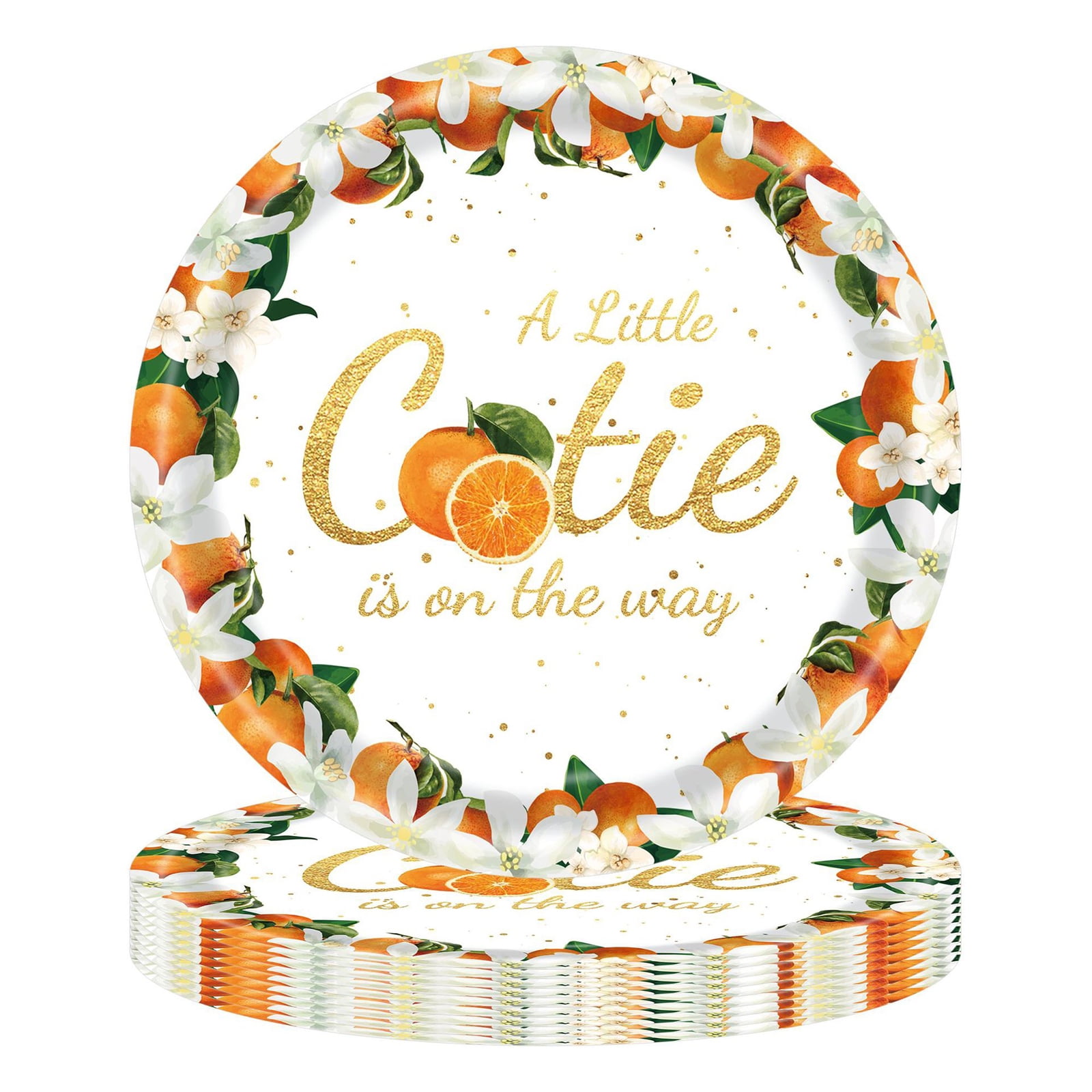 Pusili Little Cutie Baby Shower Decorations Orange Cutie Tangerine ...