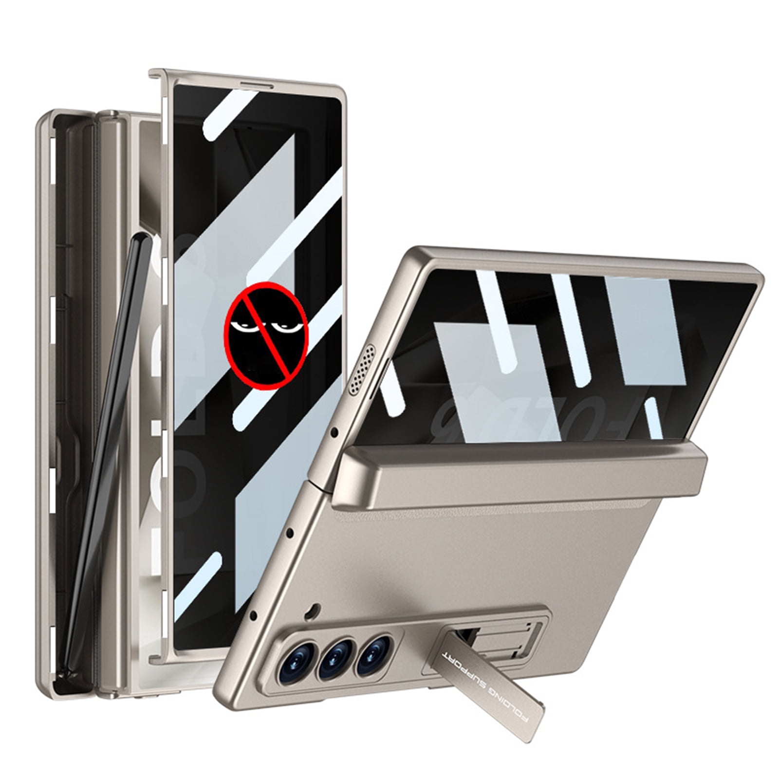 Pusili for Samsung Galaxy Z Fold 6 Case with Privacy Screen Protector ...