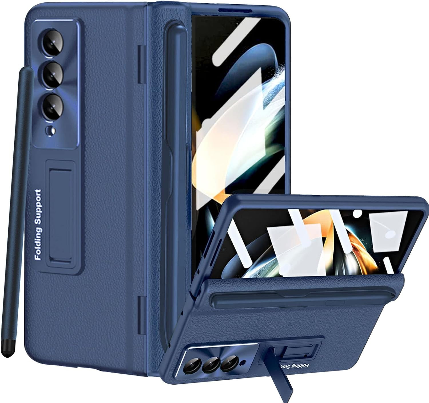 Pusili for Samsung Galaxy Z Fold 6 Case with S Pen & Pen Holder ...