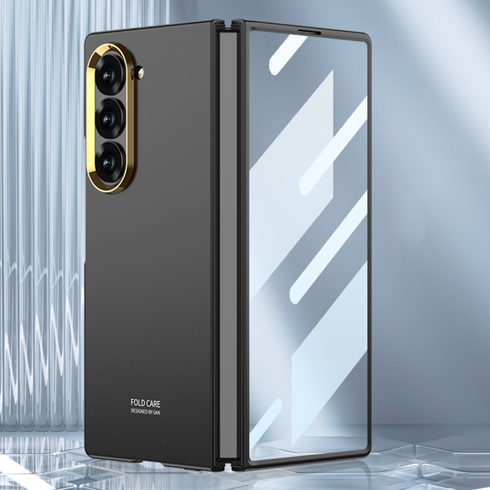 Pusili for Samsung Galaxy Z Fold 6 Case with Screen Protector & Camera ...