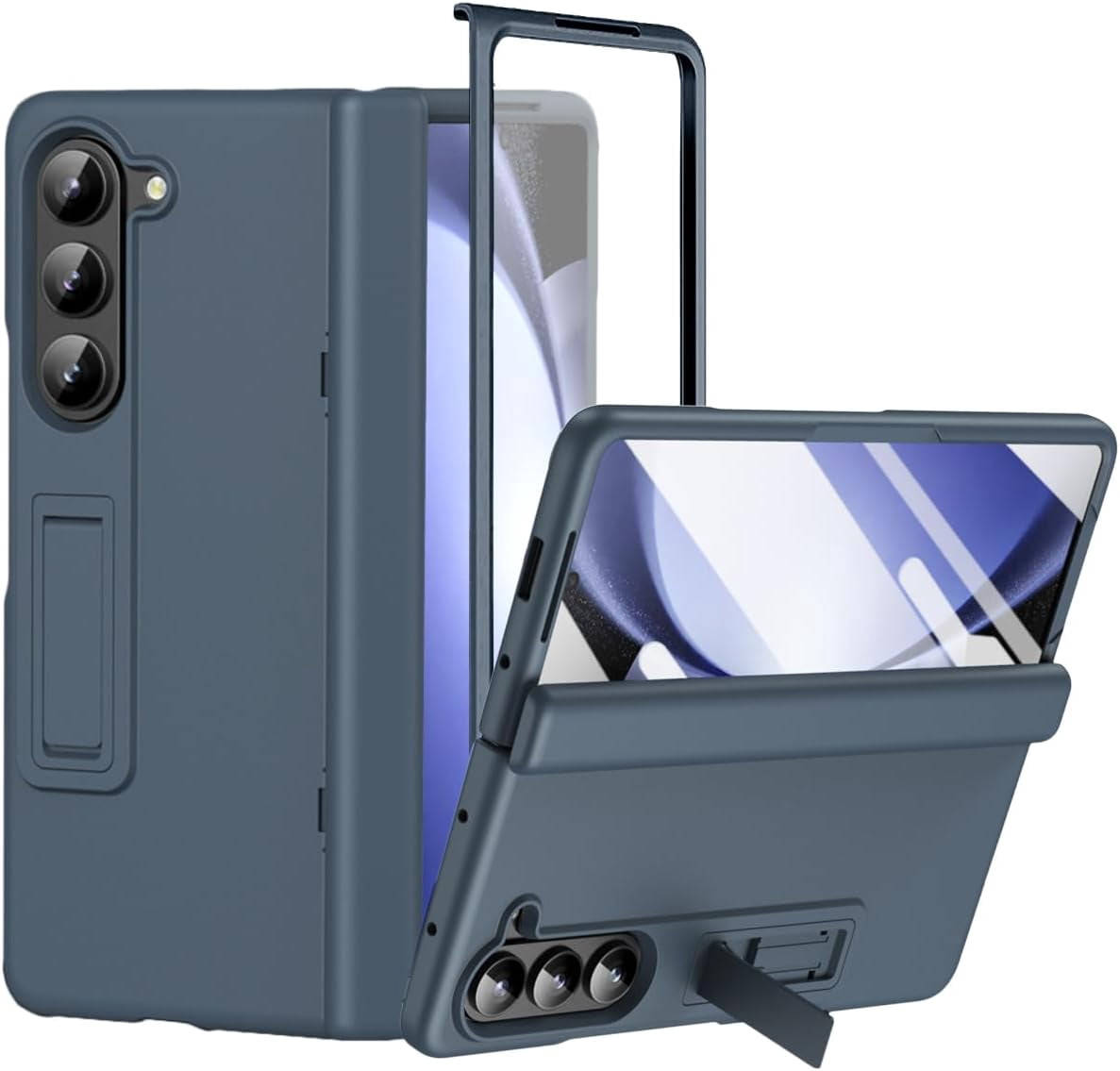 Pusili for Samsung Galaxy Z Fold 6 Magnetic Case with Hidden Kickstand ...