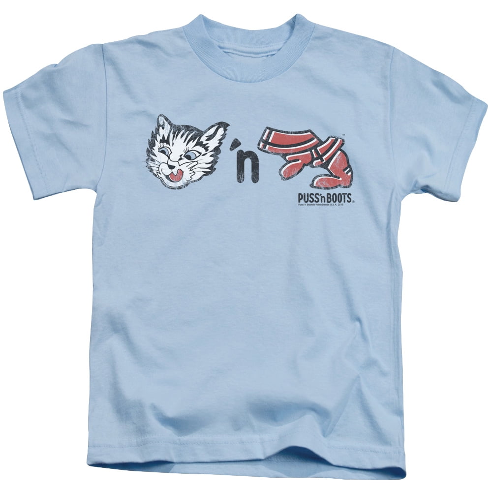 Puss N Boots - Rebus Logo - Juvenile Short Sleeve Shirt - 4 - Walmart.com