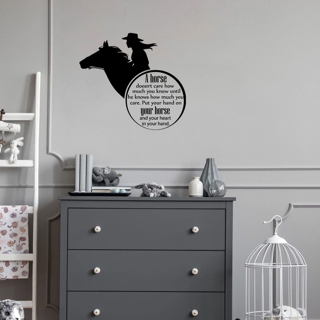 Put Your Hand On Your Horse Equestrian Quote Jumper Horse Jumping Horse ...