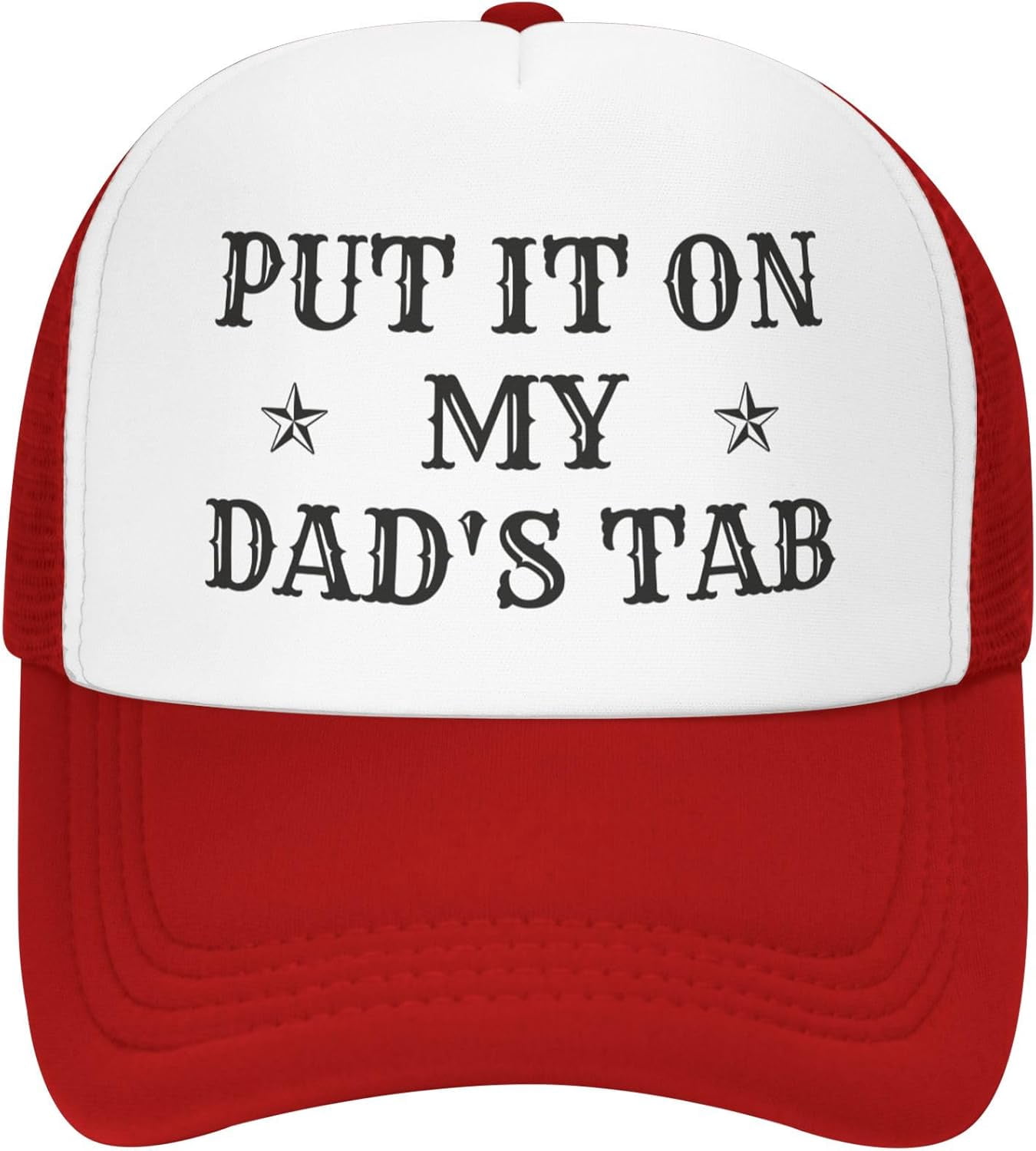 Put It On My Dad's Tab Hat I Love My Day Cap Mesh Hat for Women Men Sun ...