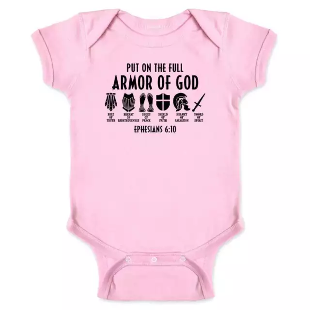 Put On The Full Armor Of God Ephesians Christian Baby Bodysuit Cute ...