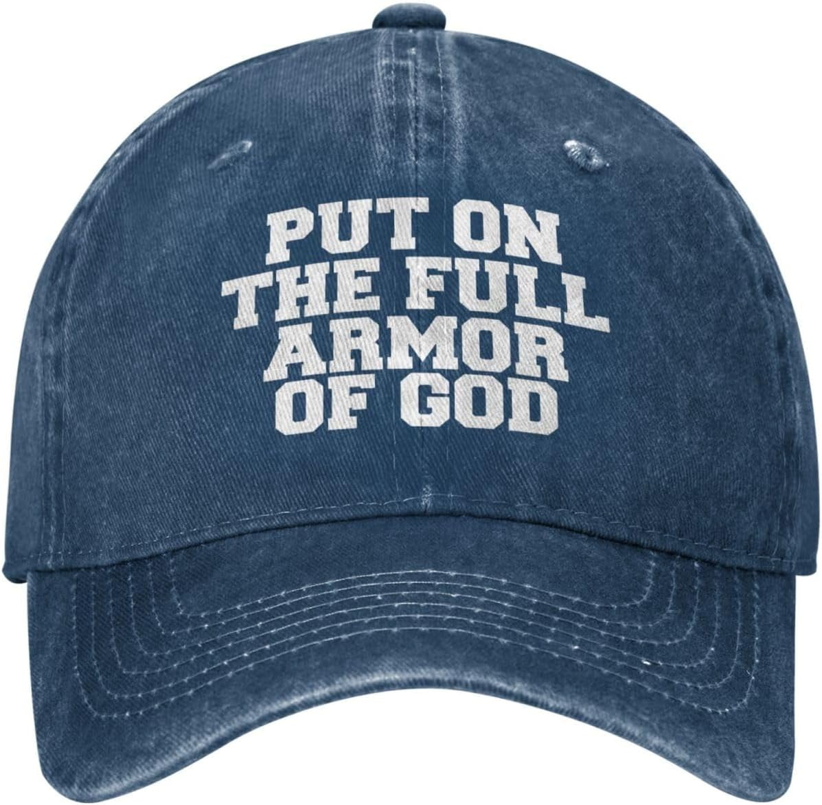 Put On The Full Armor of God Christian Religious Hats Funny Dad Hat ...