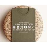 Put On The Full Armor of God Shirt Man of God TShirt Women of Faith Tee ...