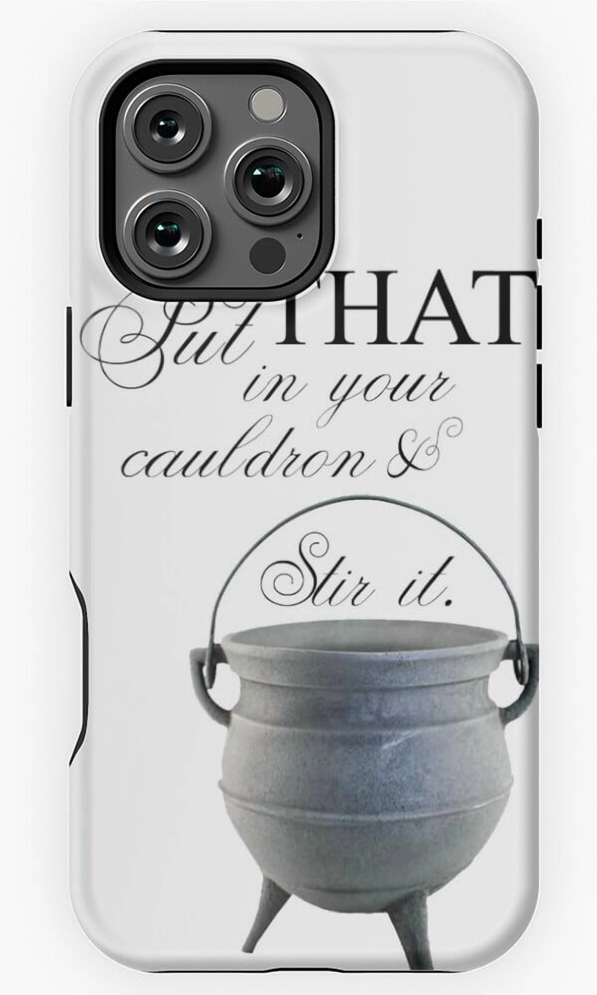 Put That in Your Cauldron Witchy Quote Art Phone Case iPhone Case 17 16 ...