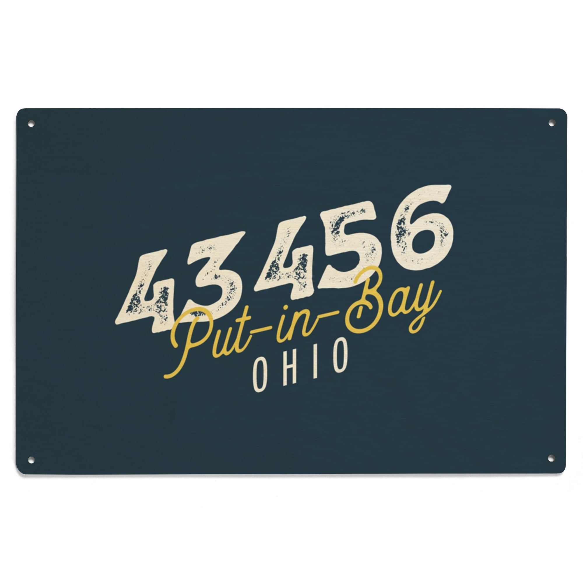 Put-in-Bay, Ohio, Zip Code, Local Love Birch Wood Wall Sign (6x9 Rustic ...
