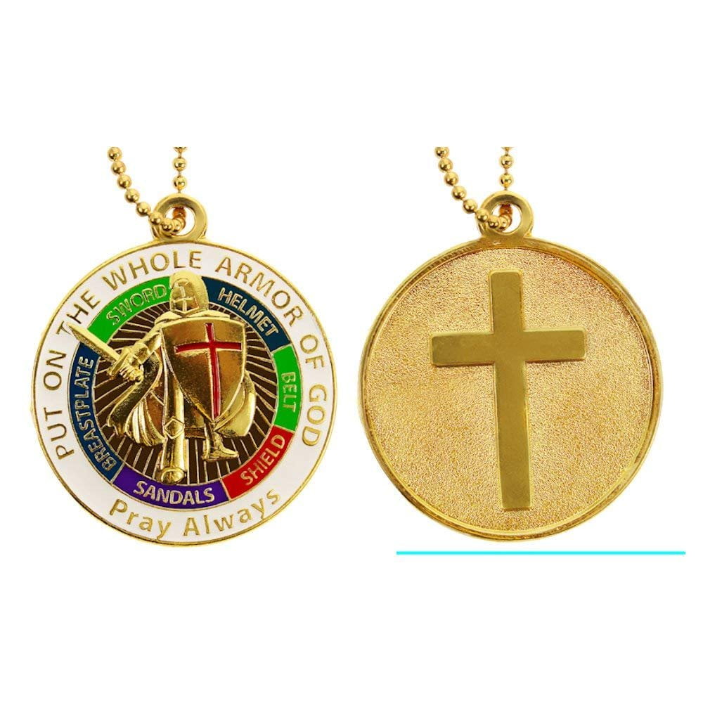 Put on Armor of God Necklace - Cross: - Christian, Sterling Gifts ...