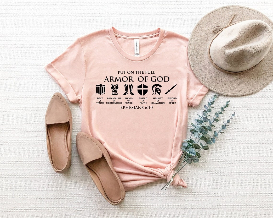 Put on The Full Armor of God Shirt, Ephesians Shirt, Knight Shirts ...
