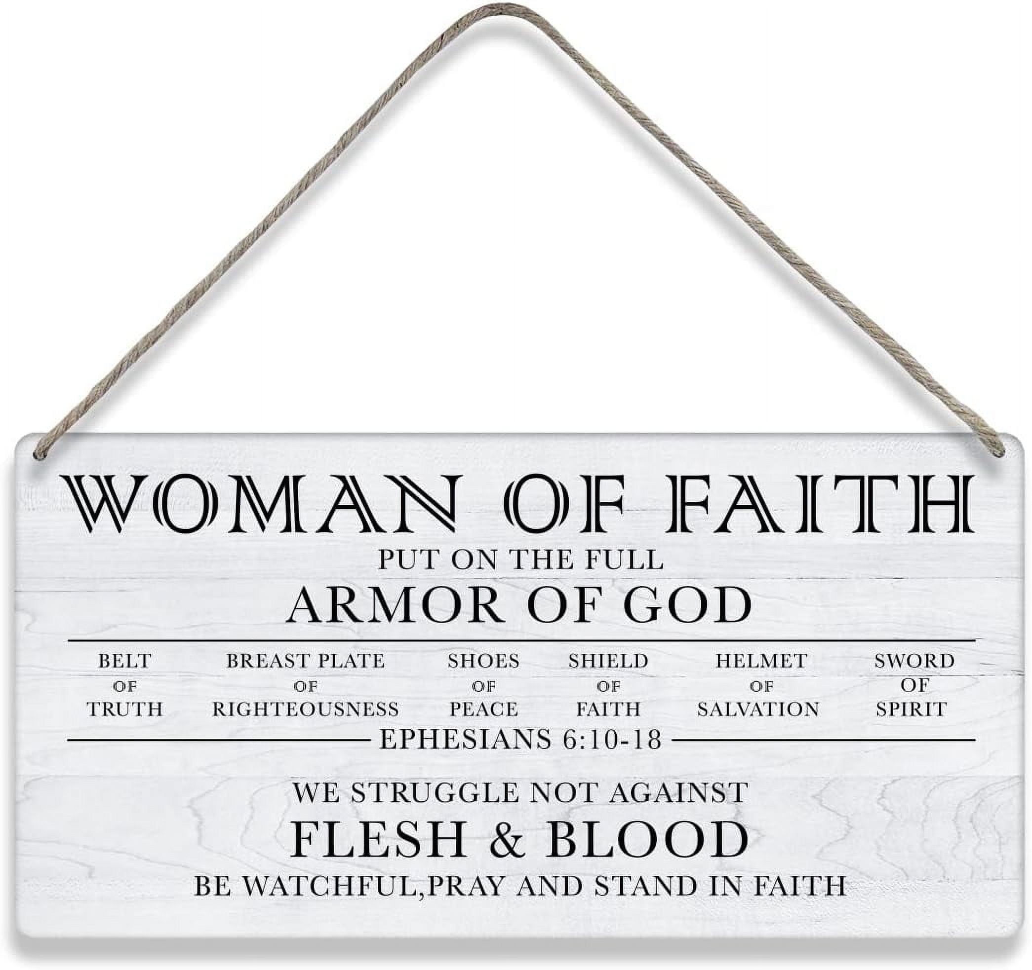 Put on the Full Armor of God Quote Home Wall Decor Wooden Signs Rustic ...