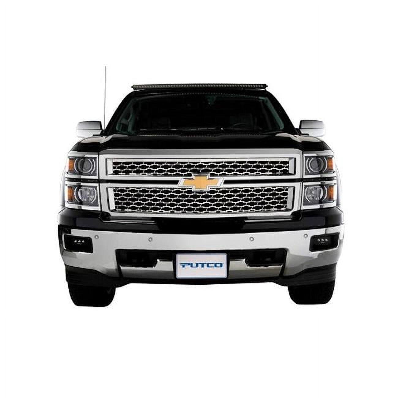 Putco 14-15 Chevy Silv LD - (Fits Grille w/ Z71 Emblem) Bowtie Grille ...
