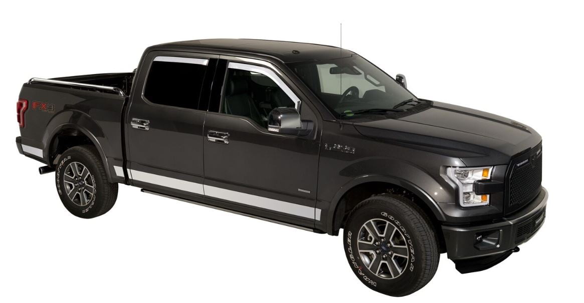 Putco 17-20 Ford SuperDuty - SuperCab (Set of 4) Element Chrome Window ...
