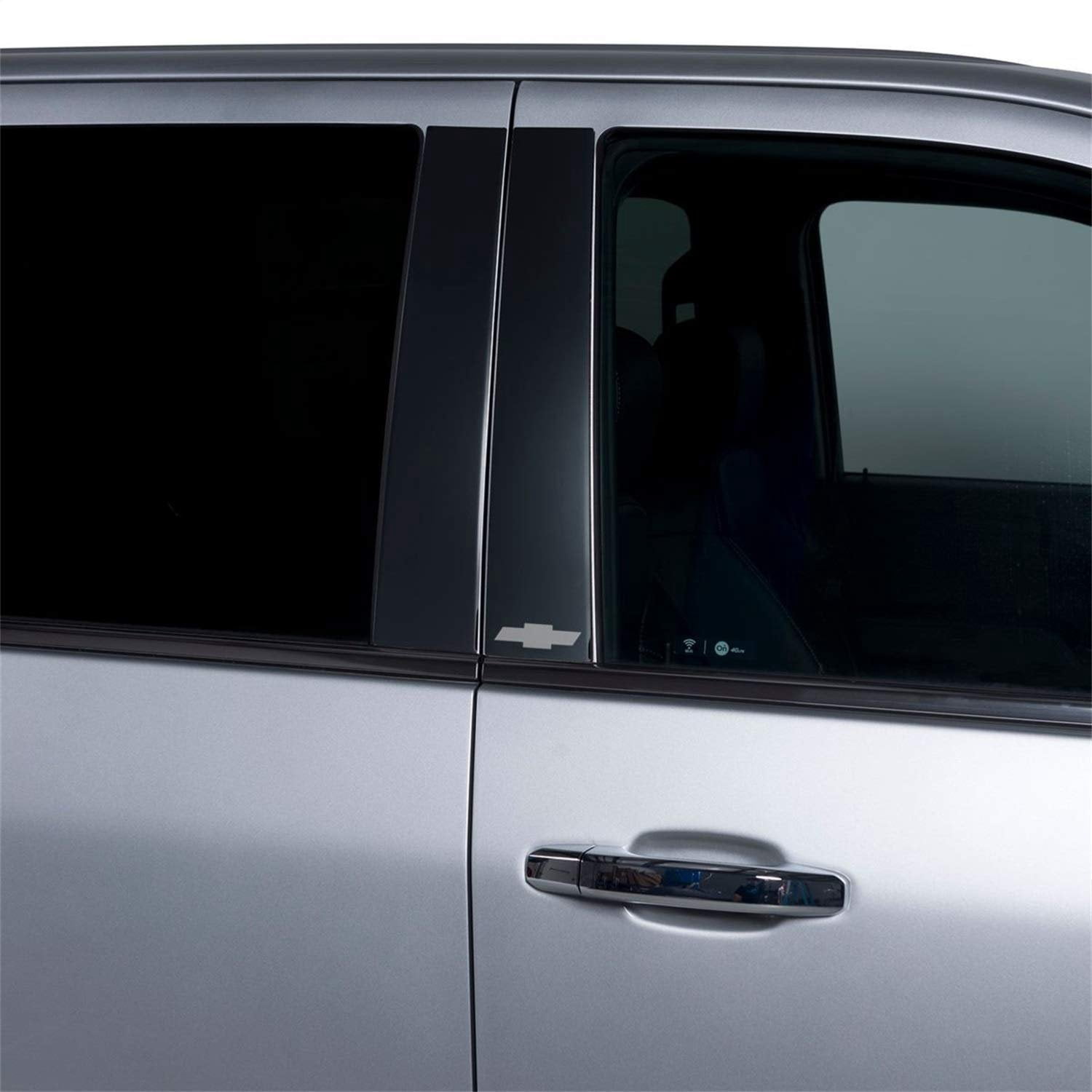 Putco 19-20 Chevy Silv Dbl/Crew Cab - Bow Tie Etching (Black Platinum ...