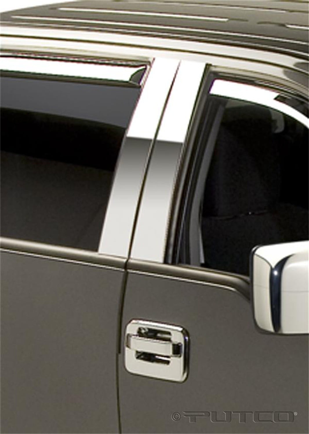 Putco 402601 Classic Decorative Stainless Steel Door Pillar Post Trim ...