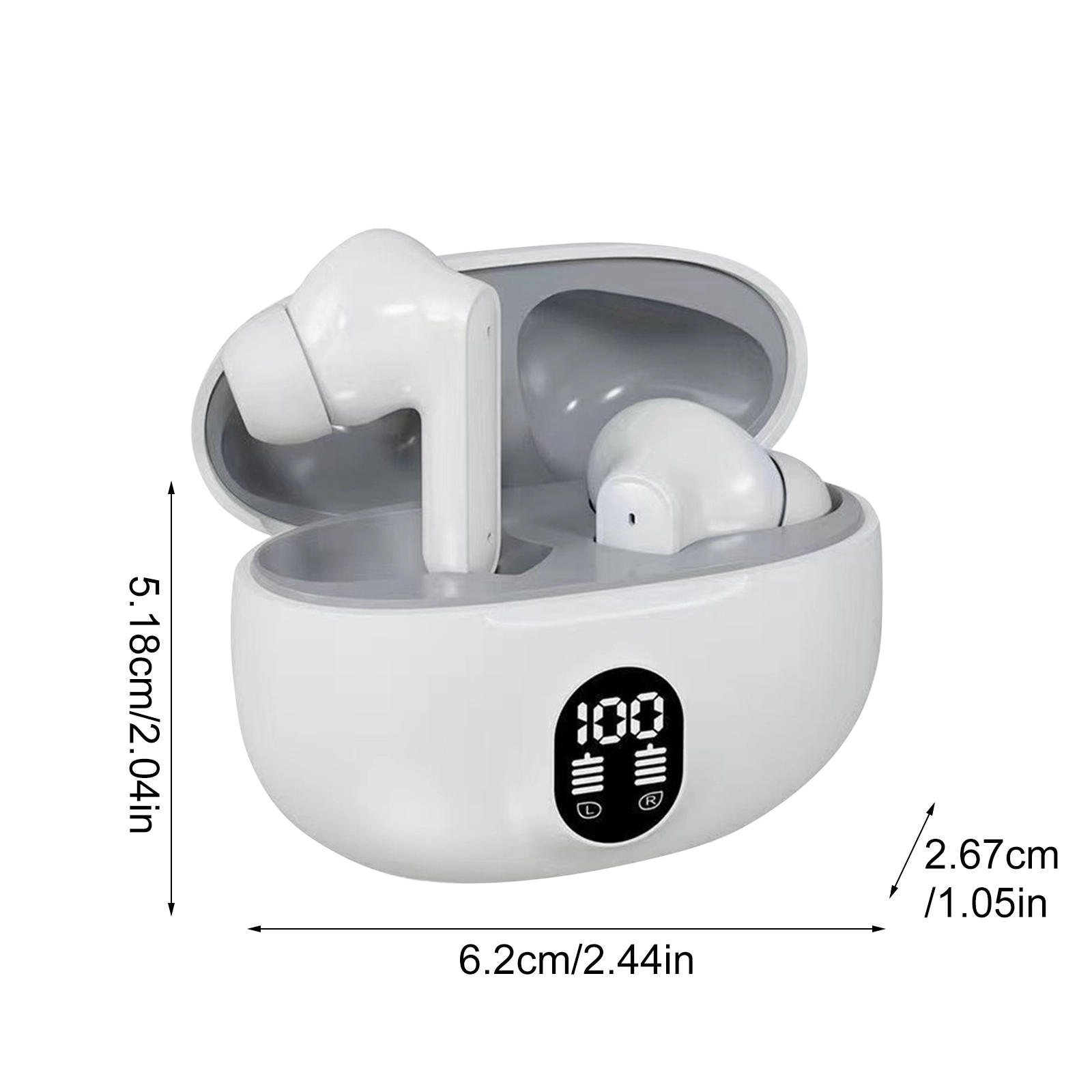 Putnchl IPX7 Waterproof Bluetooth Earbuds with 76-Hour Playtime for ...