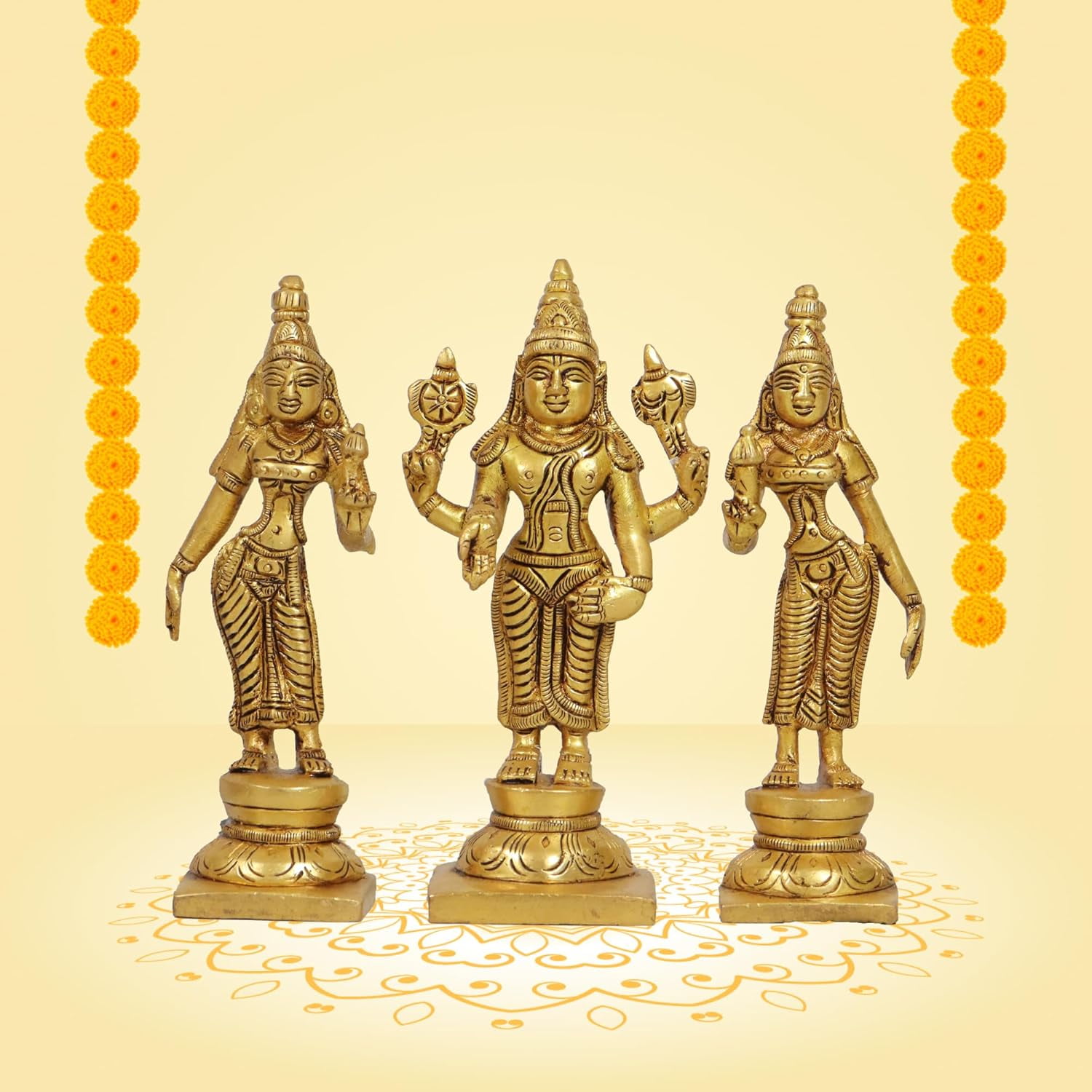 Putrika Brass God Idol|Balaji Pital Statue|Venkateswara parivar ...