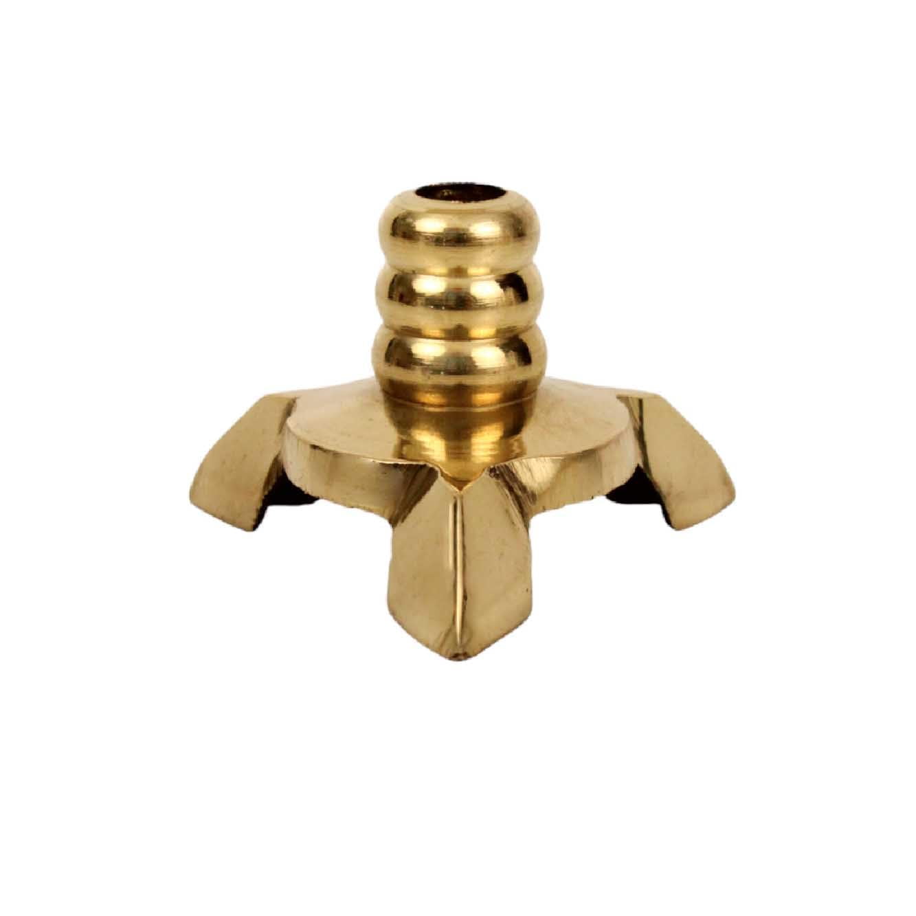 Putrika Traditional Handicrafted Brass Wick Sustainer Candle Stand ...