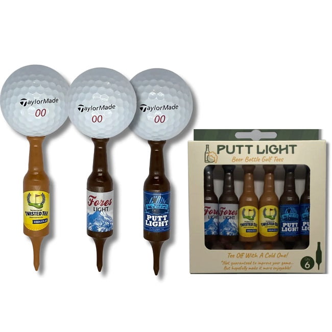 Putt Light Golf Beer Bottle Golf Tee (Variety Pack #1) - Walmart.com