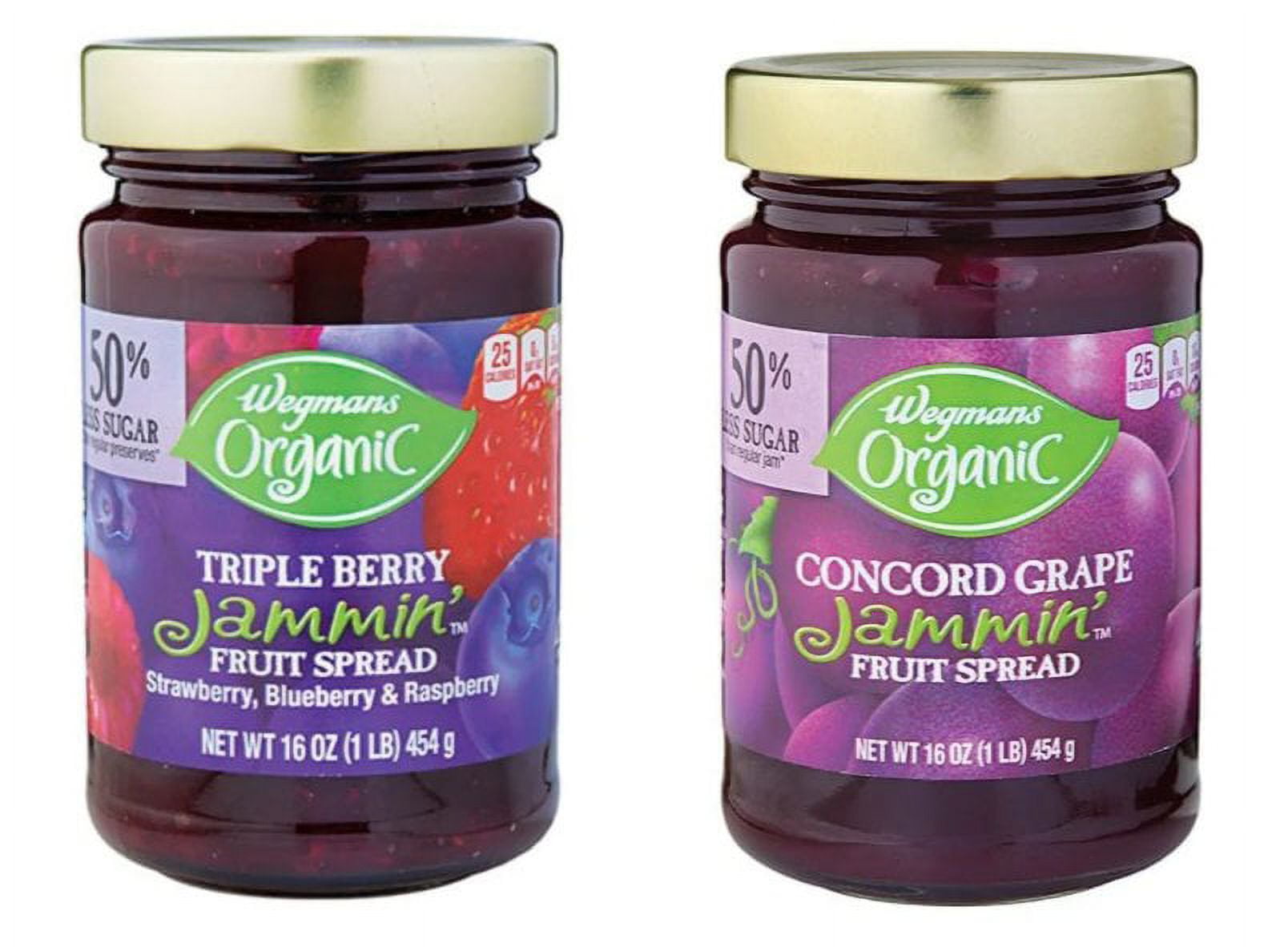 Putt Pantry Organic Fruit Jam Combo - 1 Wegmans Organic Concord Grape ...