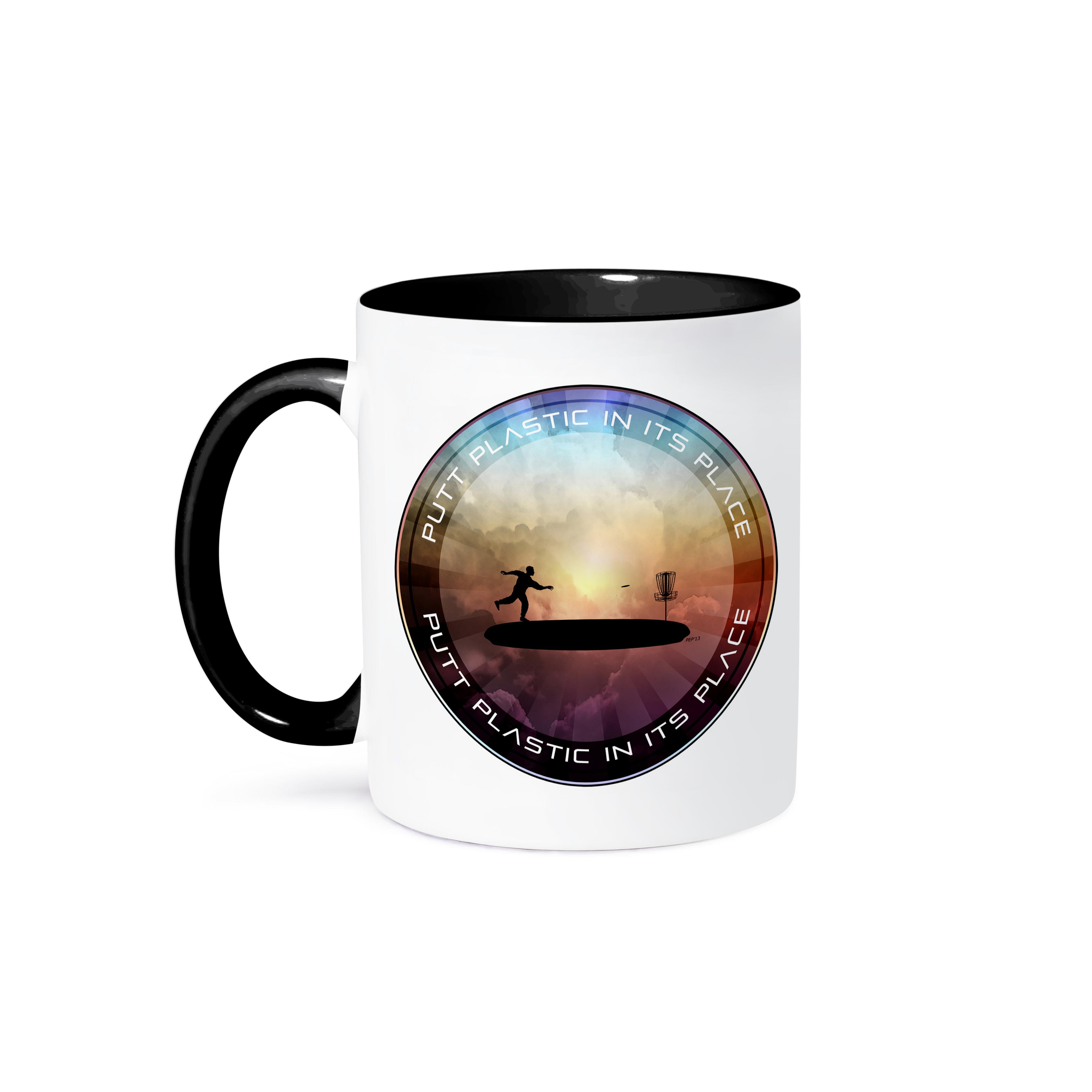 3dRose, Putt Plastic In Its Place - colorful disc golfing player with ...