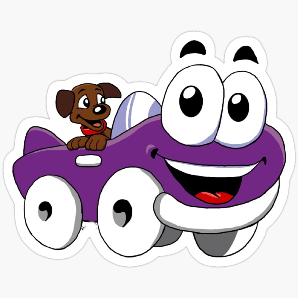 Putt Putt Car (Humongous Entertainment Game) Sticker Phone Decal Water ...