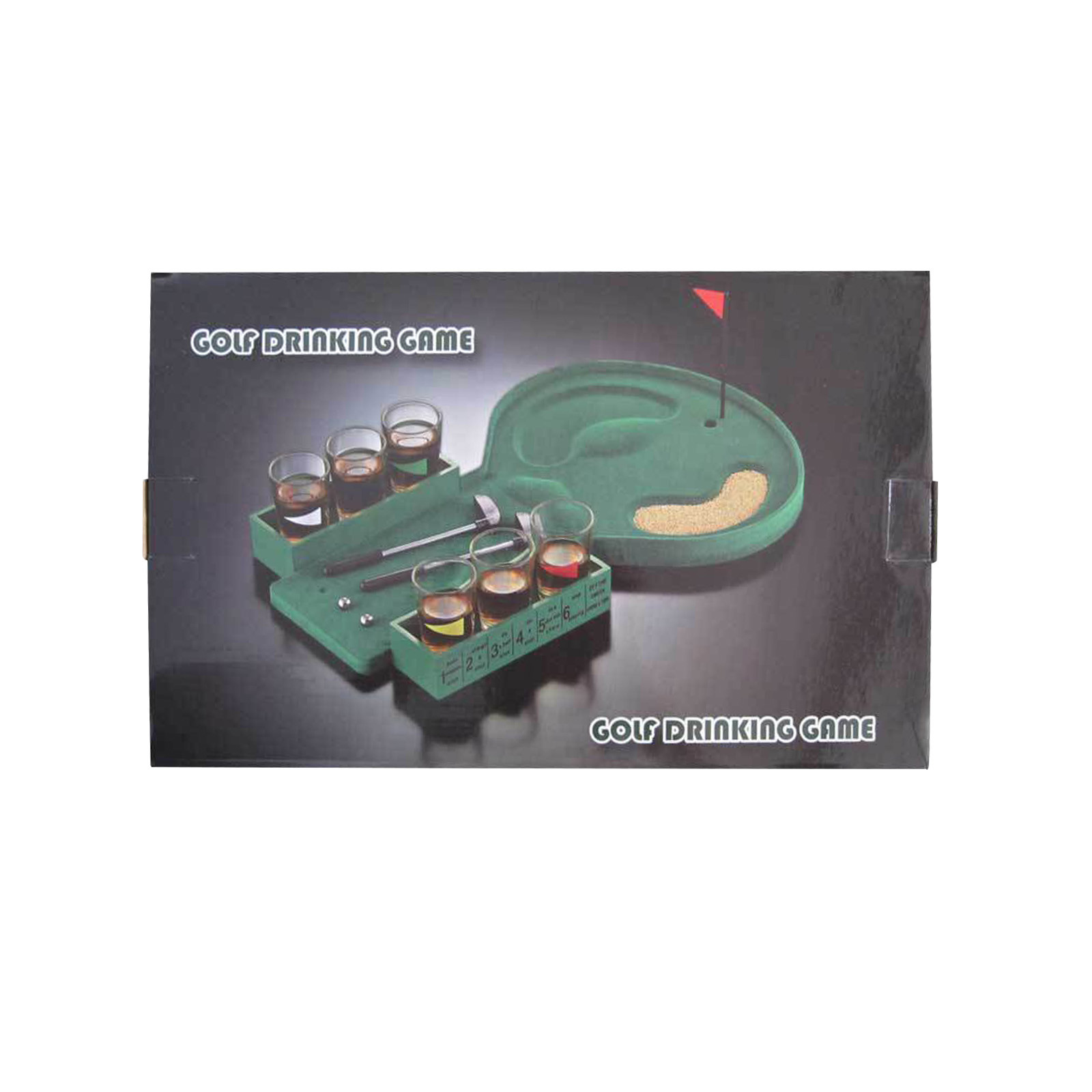 Putt & Shot Golf Drinking Game Set for Adults - Mini Tabletop Golf with ...