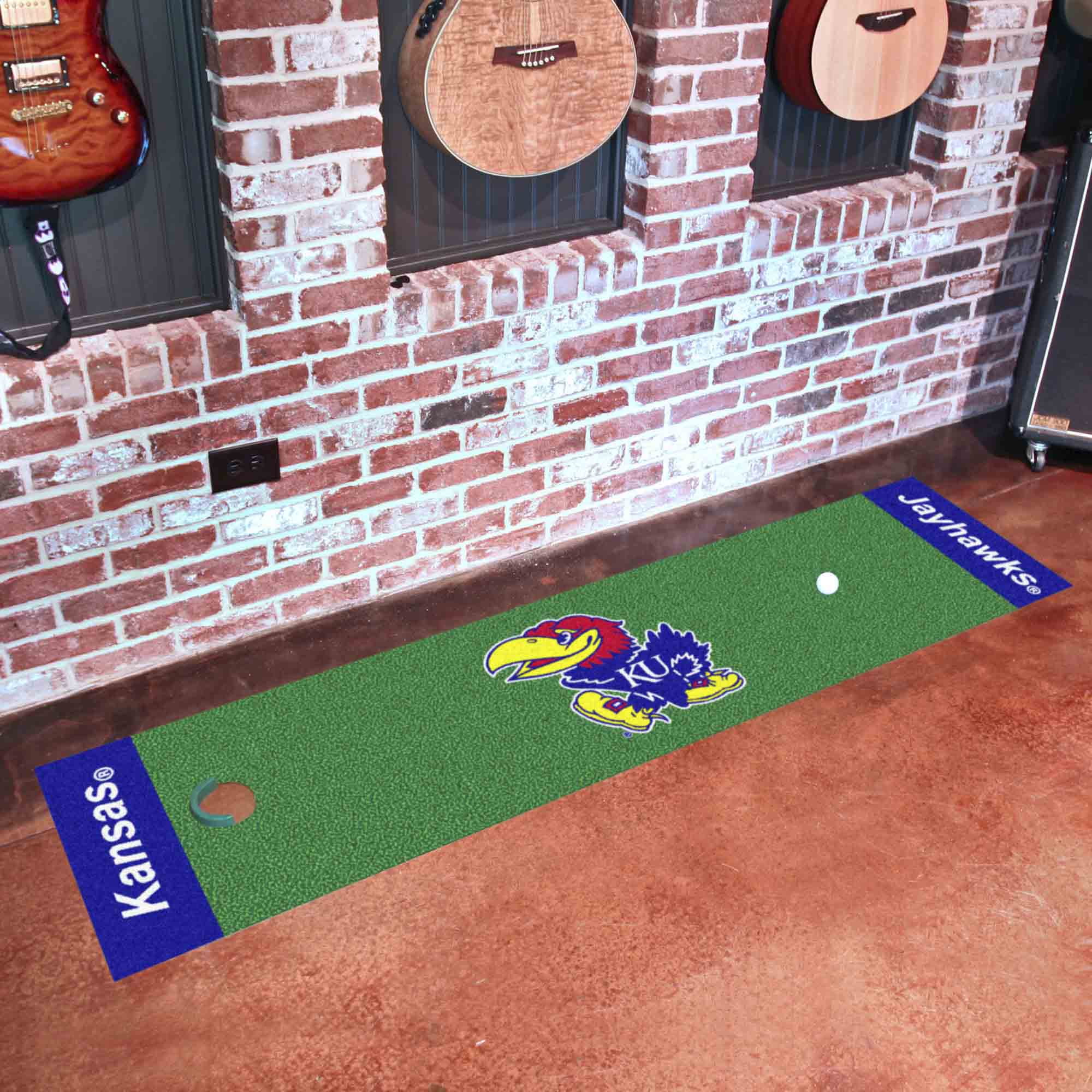 Putting Green Mat - Jayhawks University of Kansas 18"x72" - Walmart.com